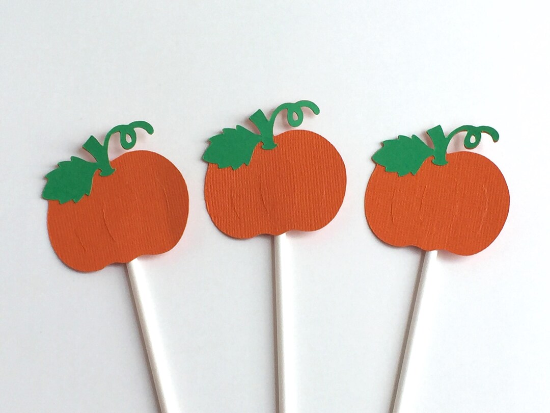 Pumpkin Cupcake Toppers, Harvest Cupcake Toppers, Pumpkin First ...