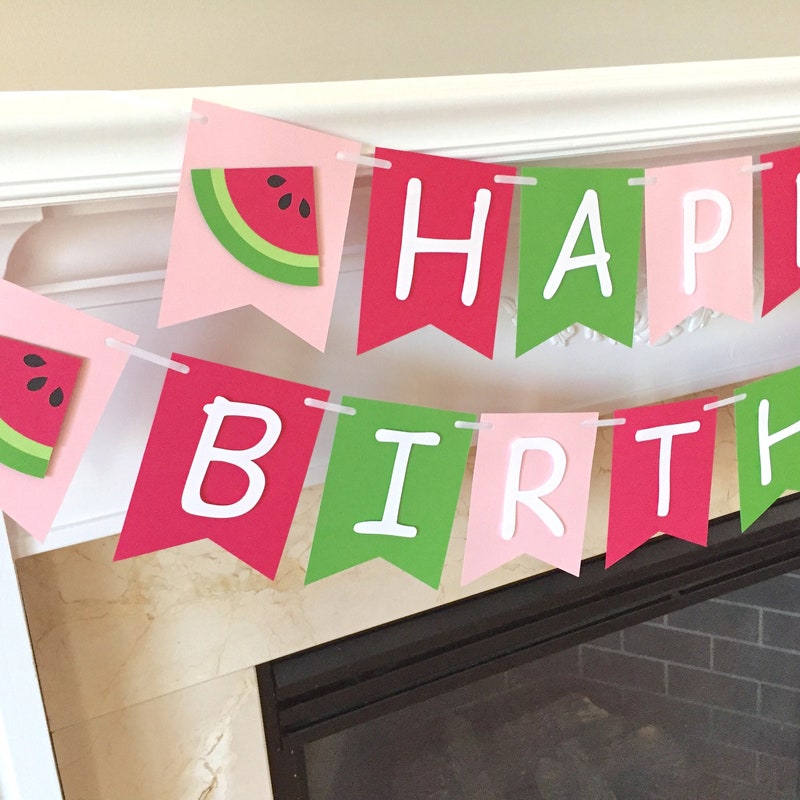Watermelon Banner - Etsy