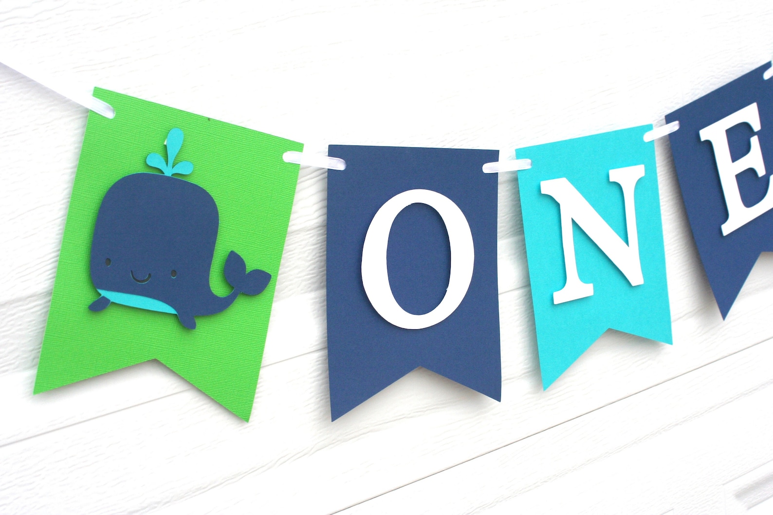 ONE Whale High Chair Banner, Whale Banner, Whale First Birthday, Under ...
