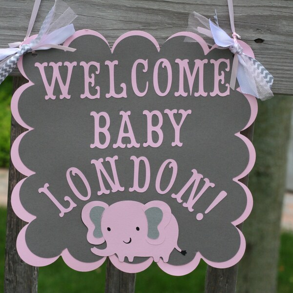 Elephant Door Sign - Etsy