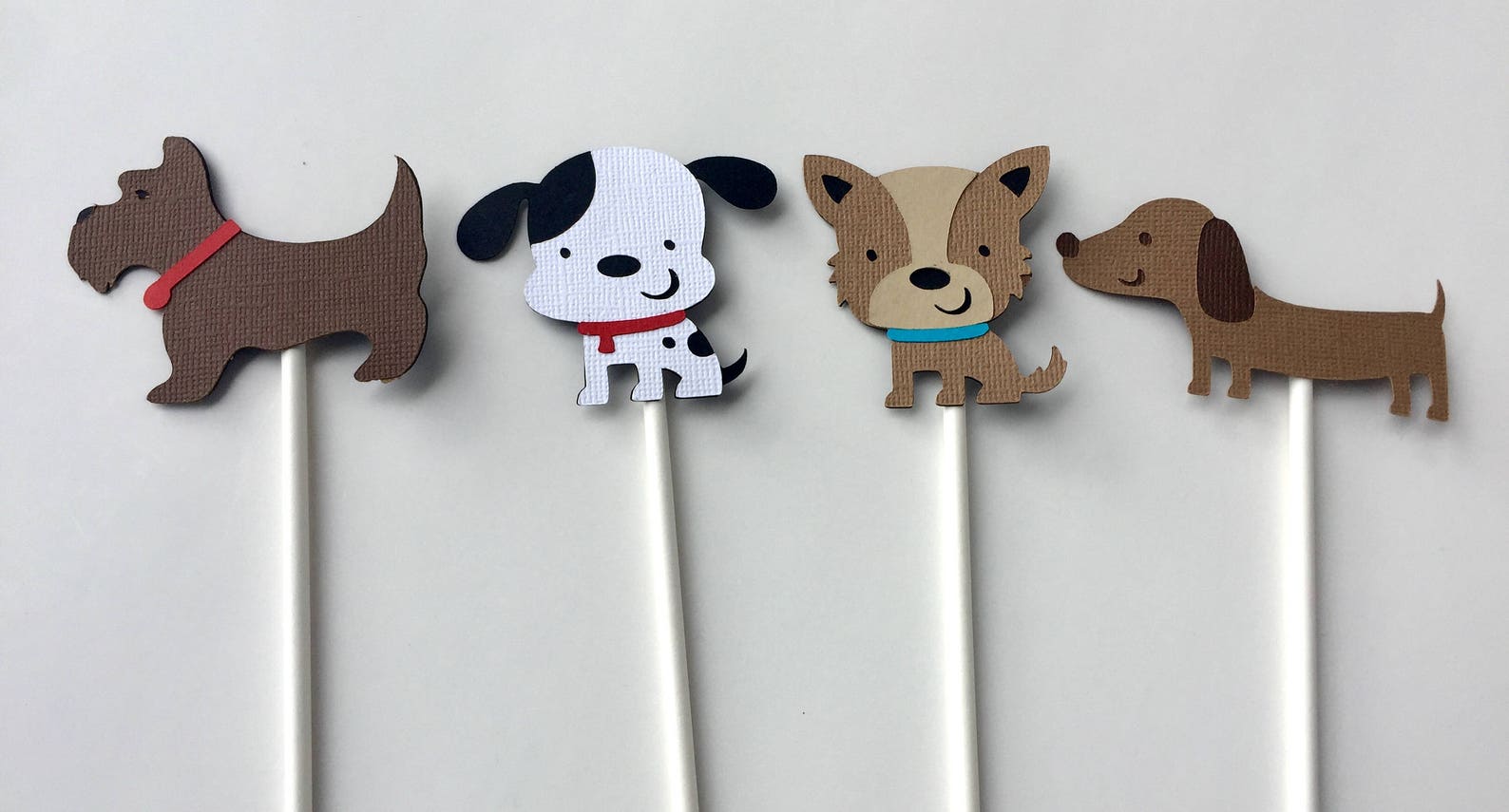 12 Puppy Dog Cupcake Toppers Dog Cupcake Toppers Puppy - Etsy