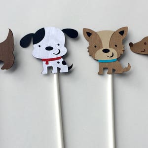 12 Puppy Dog Cupcake Toppers, Dog Cupcake Toppers, Puppy Cupcake ...