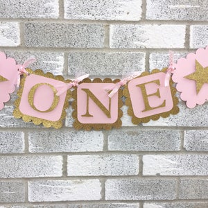 Twinkle Twinkle Little Star First Birthday, ONE Banner, ONE Highchair ...