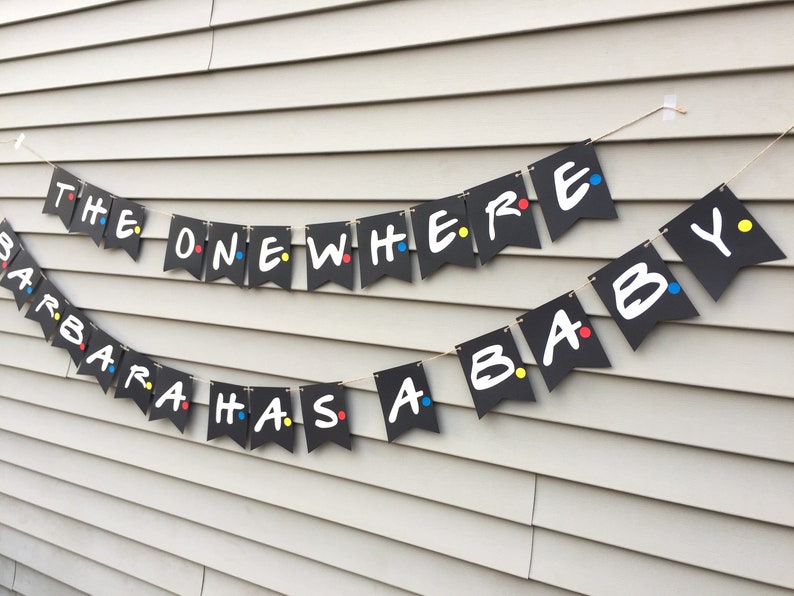 Friends Theme Banner Friends TV Show Party Banner Friends - Etsy