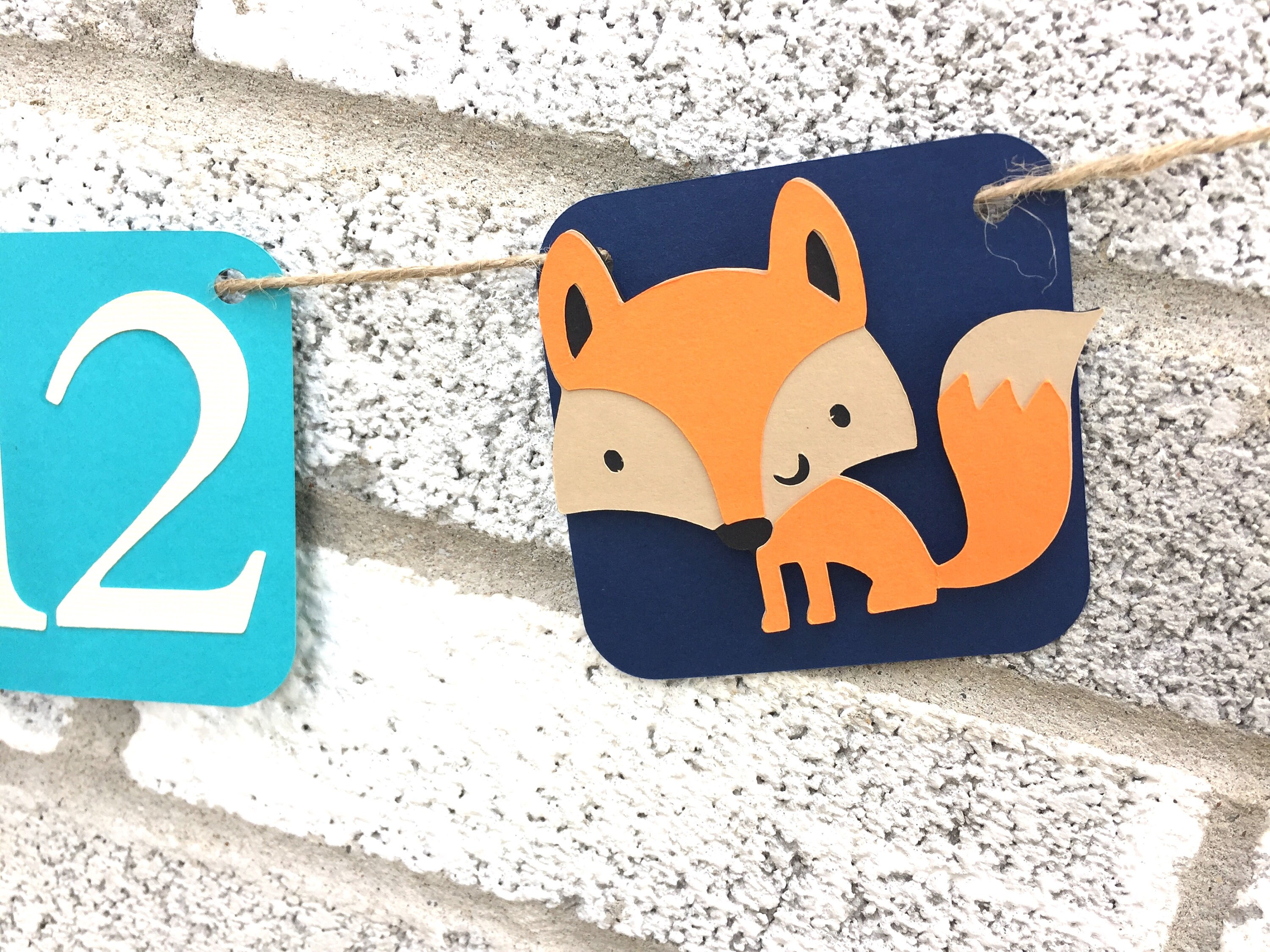Woodland Banner, Woodland Photo Banner, Fox First Year Photo Banner ...