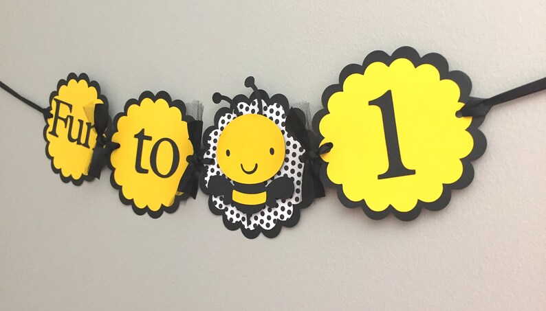 Fun to Bee 1 Banner Bee Banner Fun to Bee One Banner Bee - Etsy