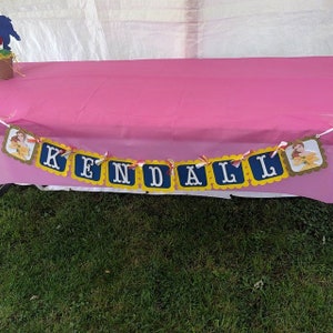 Belle Name Banner, Beauty and the Beast Banner, Belle Birthday ...