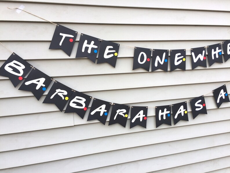 Friends Theme Banner Friends TV Show Party Banner Friends - Etsy