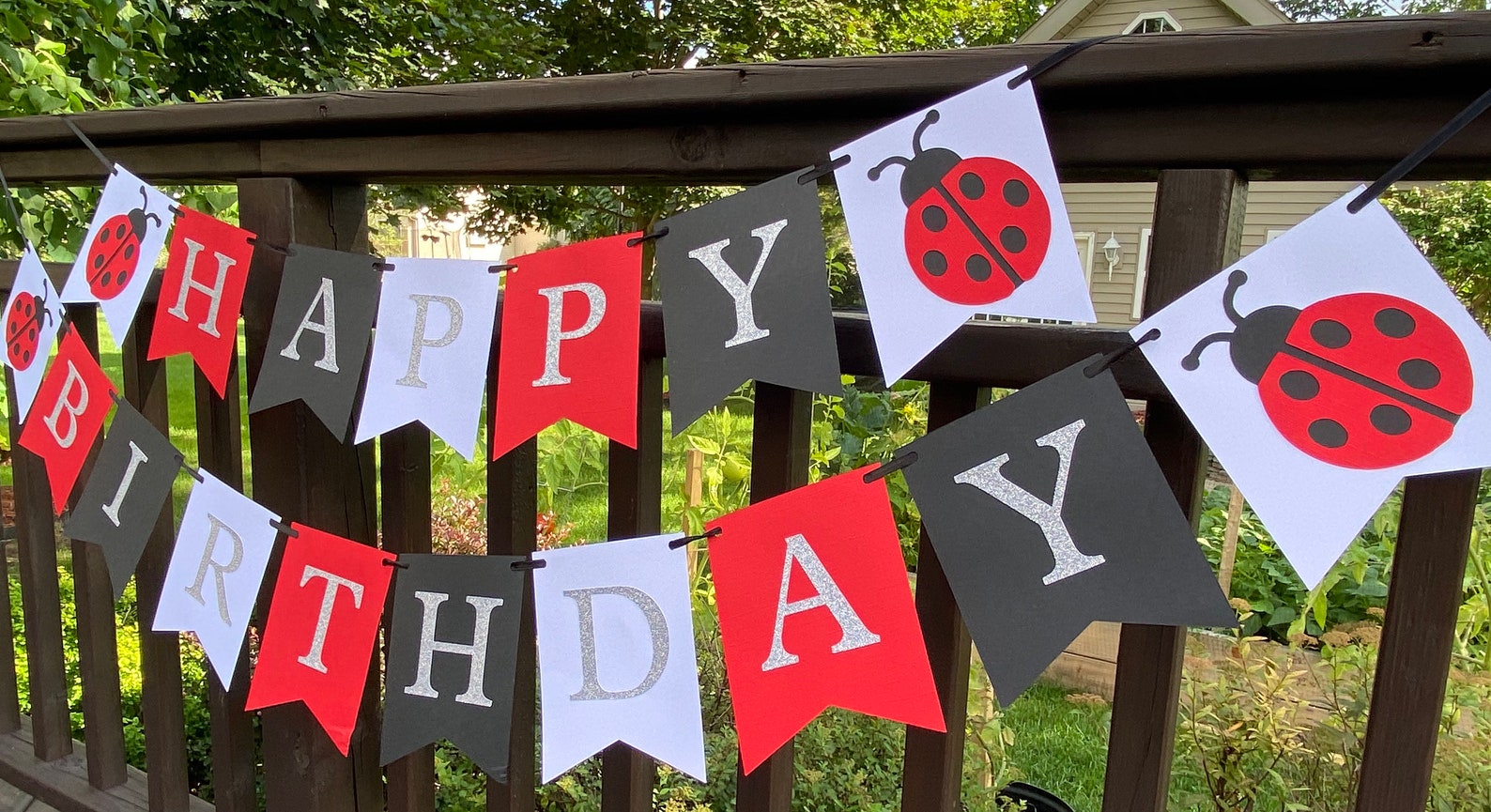 Ladybug Birthday Banner Ladybug Birthday Decorations Ladybug - Etsy