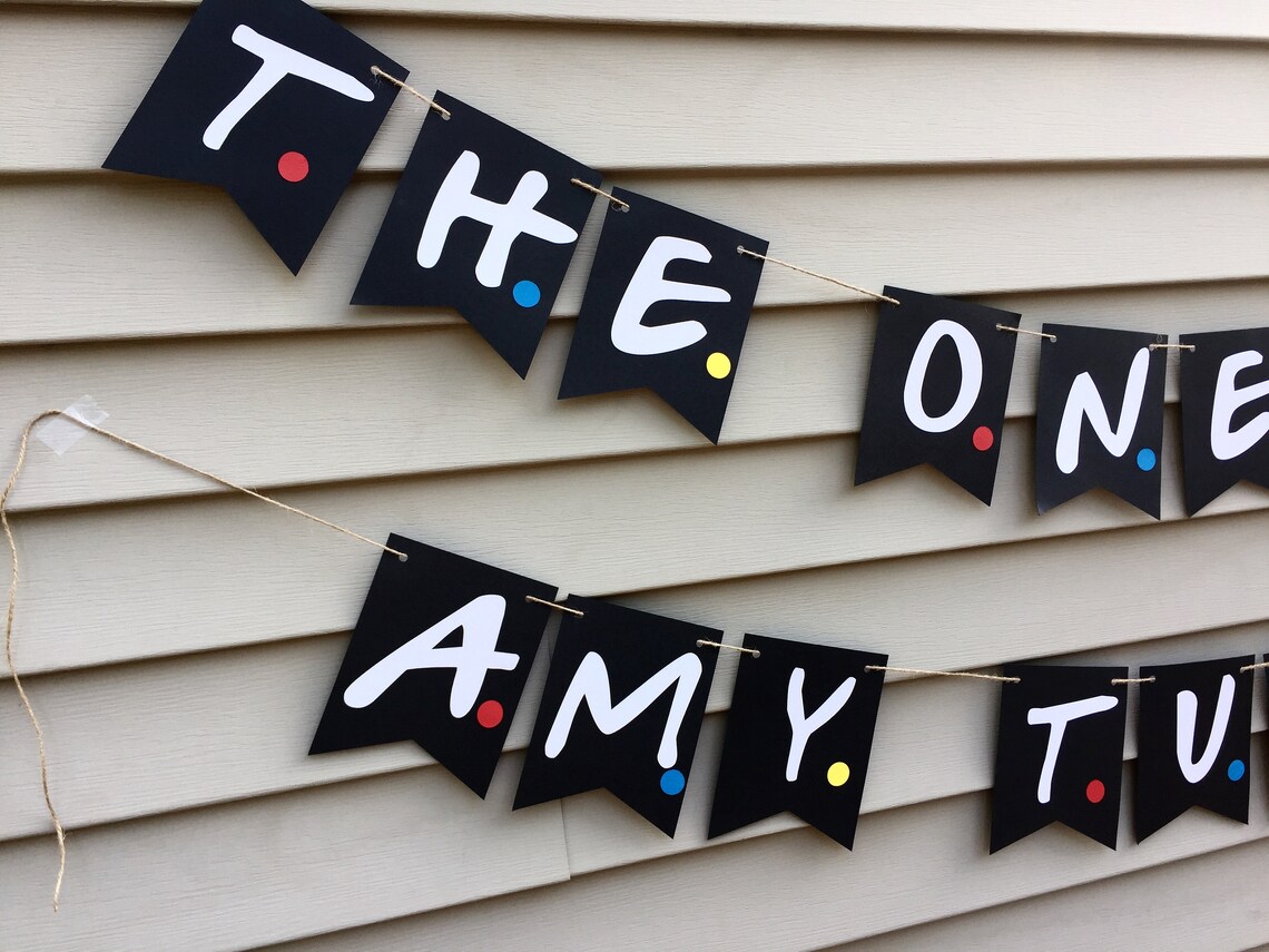 Friends Theme Banner Friends TV Show Party Banner Friends | Etsy