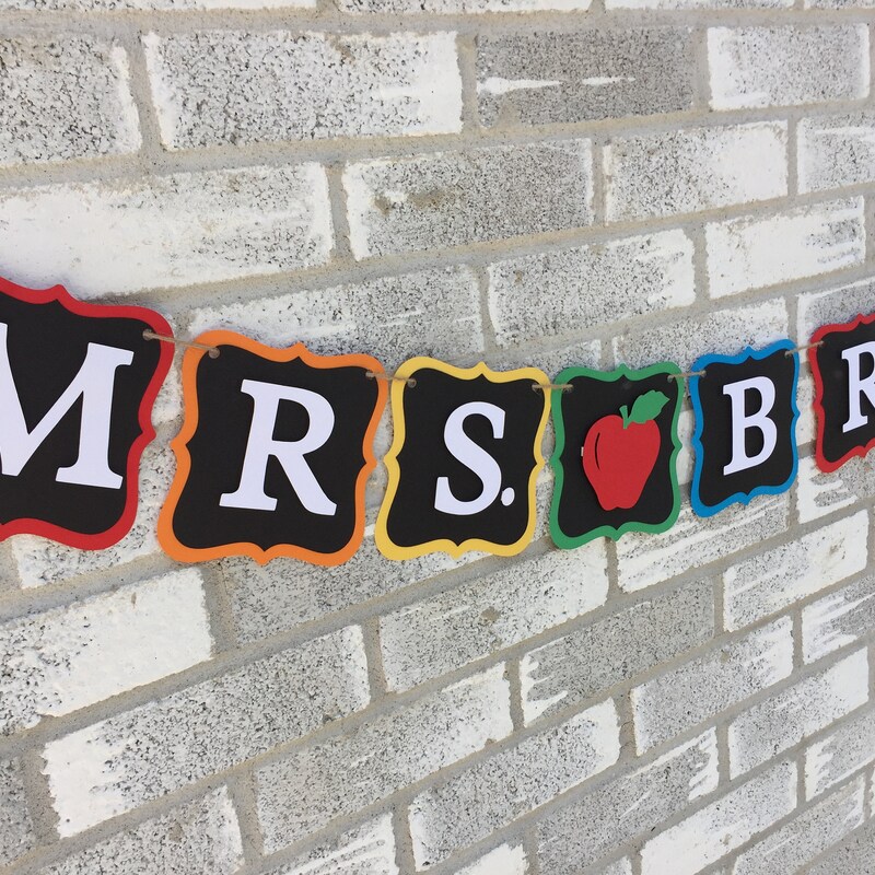 Teacher Banner - Etsy