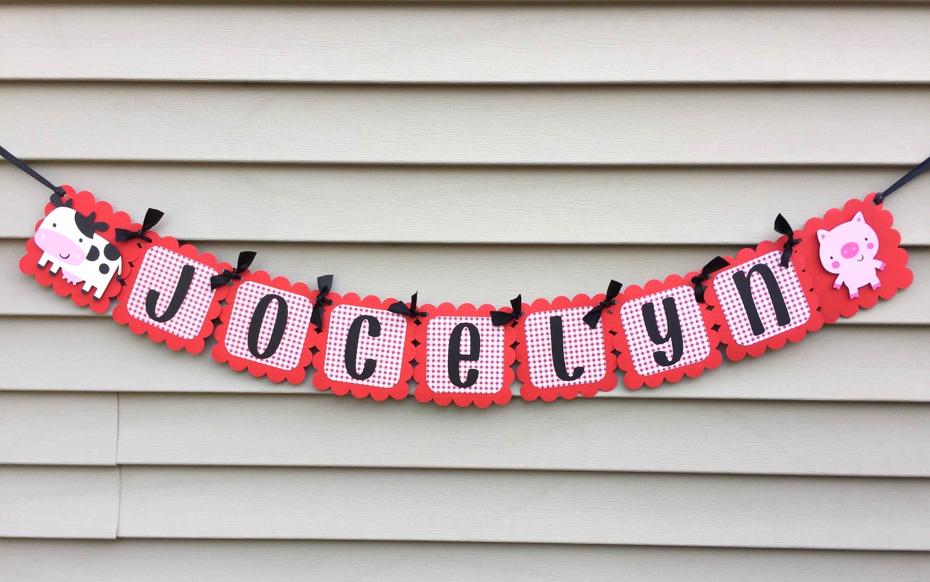 Farm Animal Name Banner Barnyard Animals | Etsy