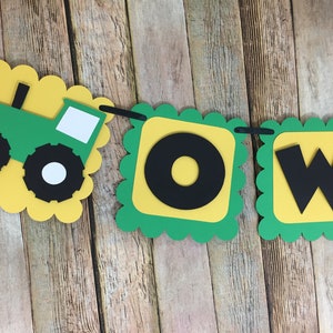 Tractor Name Banner Tractor Banner Tractor Birthday Banner - Etsy