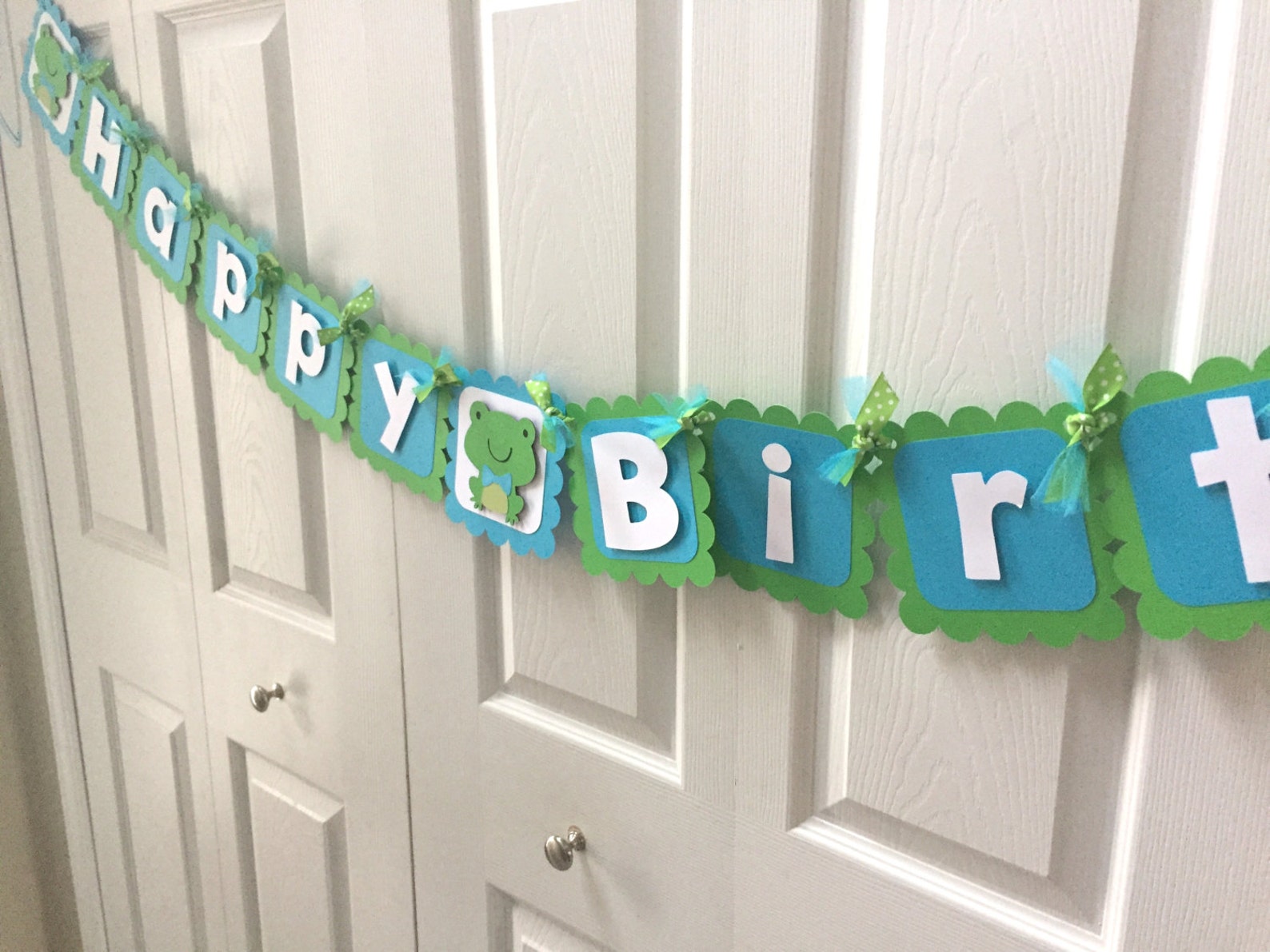 Frog Banner Frog Birthday Banner Frog Happy Birthday Banner - Etsy
