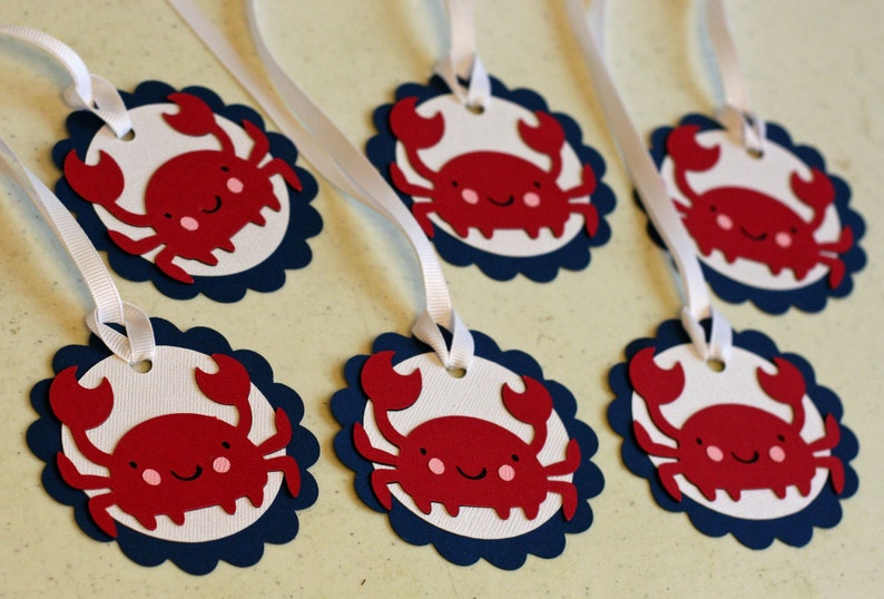 Crab Name Banner Under the Sea Birthday Crab Birthday Name - Etsy