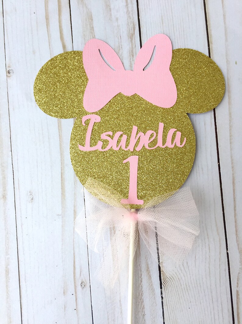Minnie Mouse Cake Topper Minnie Mouse Smash Cake Topper - Etsy