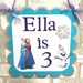 FROZEN Door Sign, Frozen Welcome Sign, Frozen Birthday Decorations ...