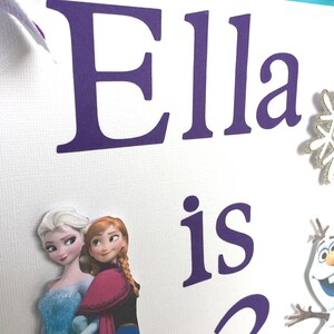 FROZEN Door Sign, Frozen Welcome Sign, Frozen Birthday Decorations ...