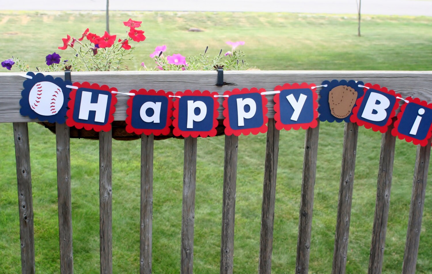 Baseball Happy Birthday Banner Baseball Banner Baseball - Etsy