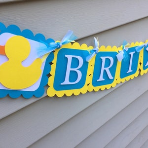 Rubber Ducky Name Banner, Rubber Duck Name Banner, Rubber Duck Birthday ...