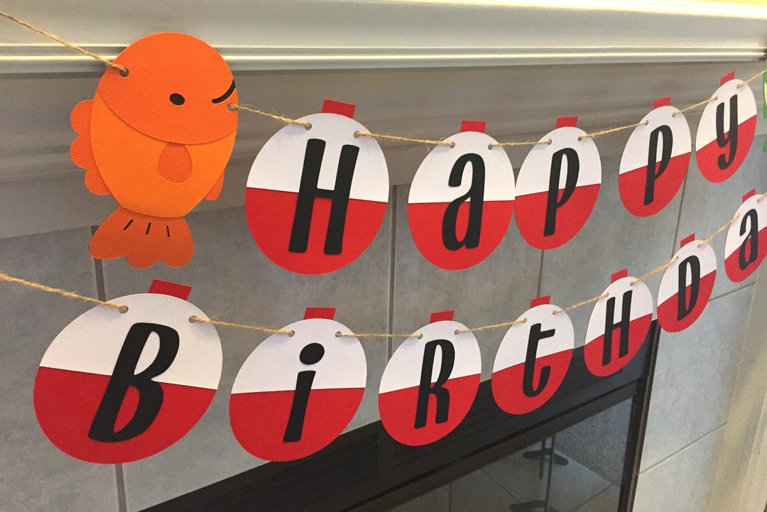Fishing Birthday Banner, Fishing Banner, the Big ONE Decorations, O ...
