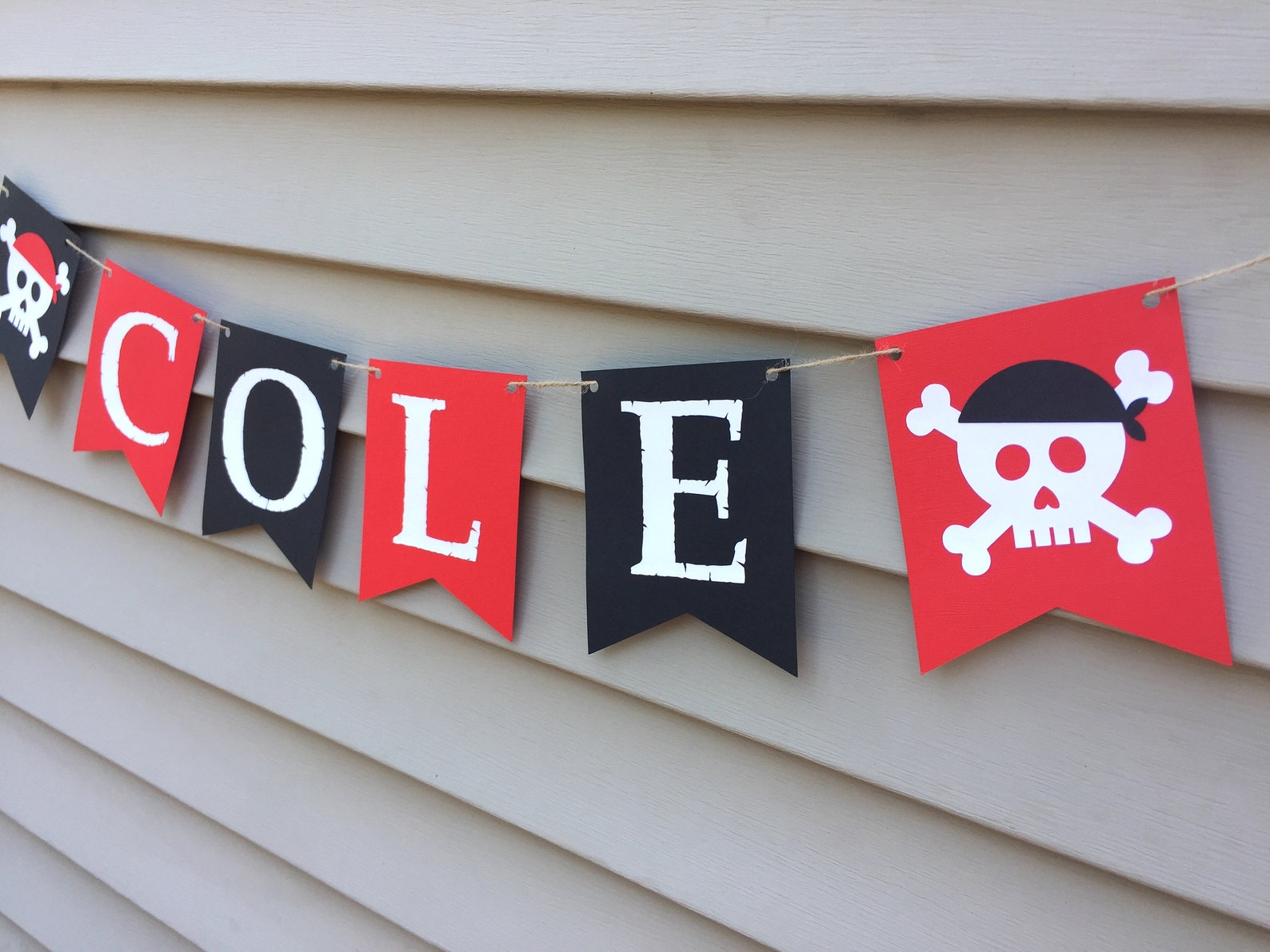 Pirate Name Banner, Pirate Birthday Decorations, Pirate Birthday Banner ...