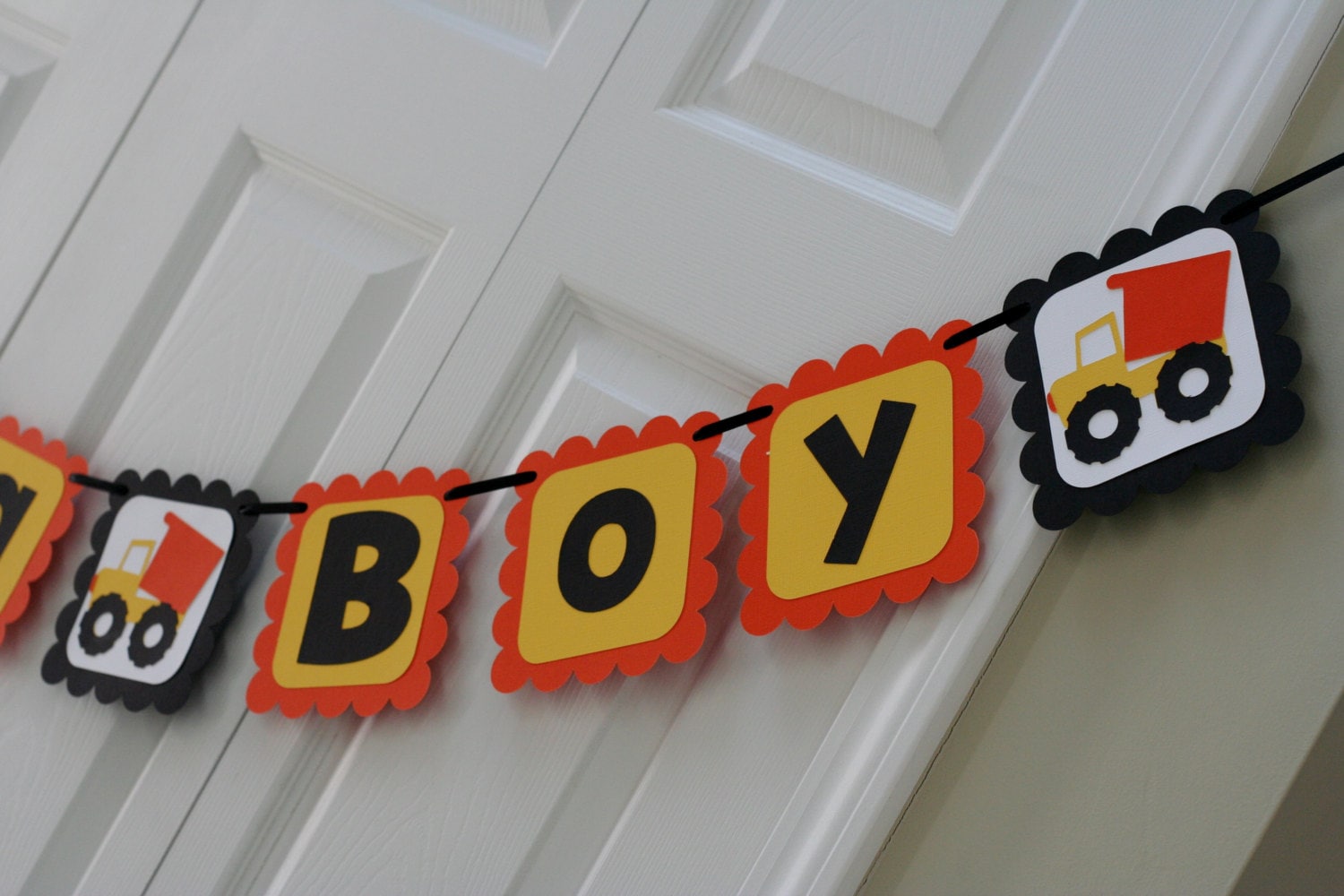 Construction Its a Boy Banner Construction Baby Shower - Etsy