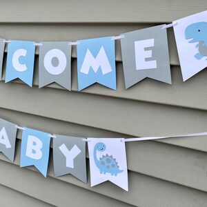 Welcome Baby Dinosaur Banner Dinosaur Party Decorations - Etsy
