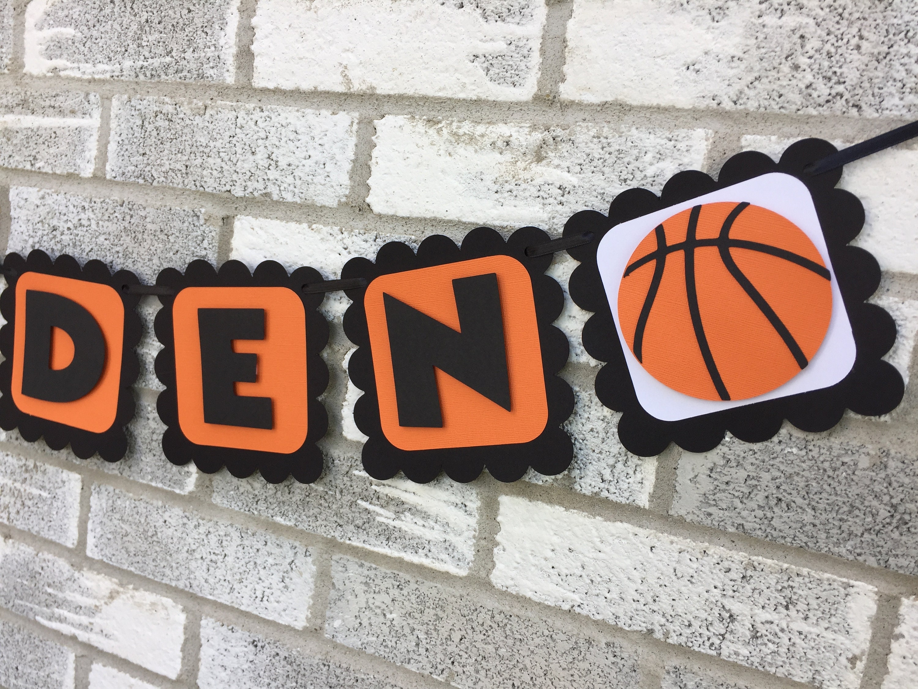 Basketball Name Banner Basketball Banner Sports Birthday | Etsy