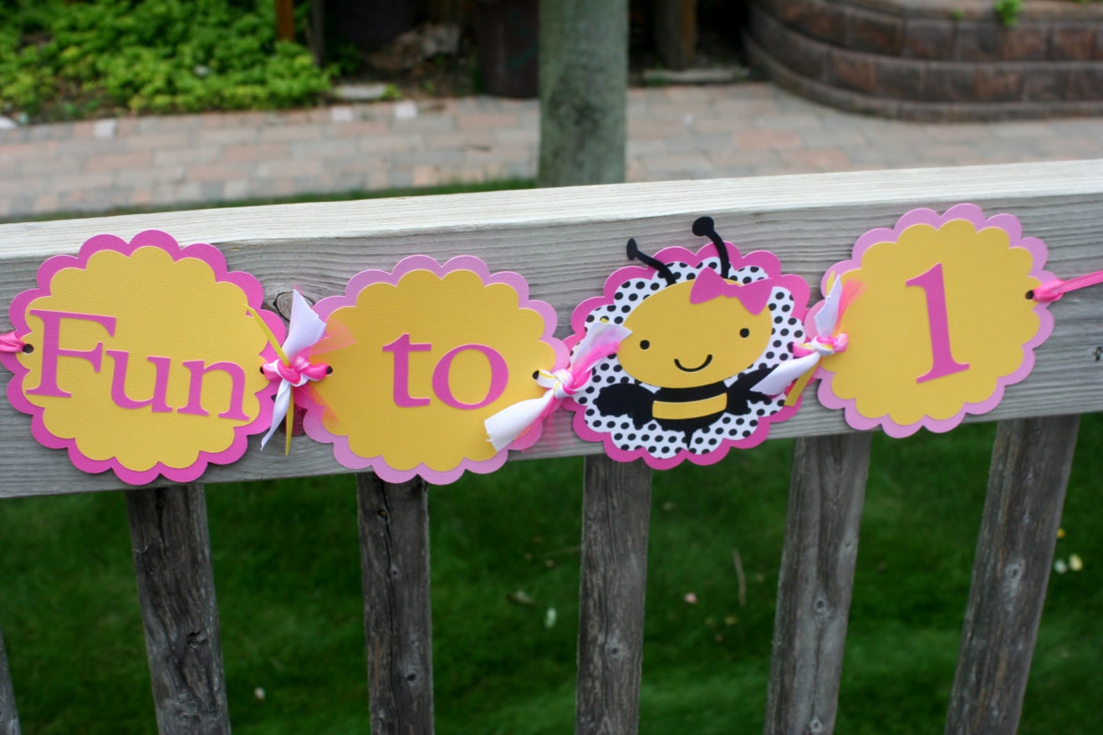 Bee Banner Fun to Bee 1 Banner Fun to Bee One Banner - Etsy