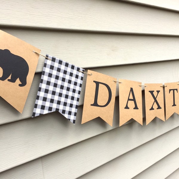 Lumberjack Banner - Etsy