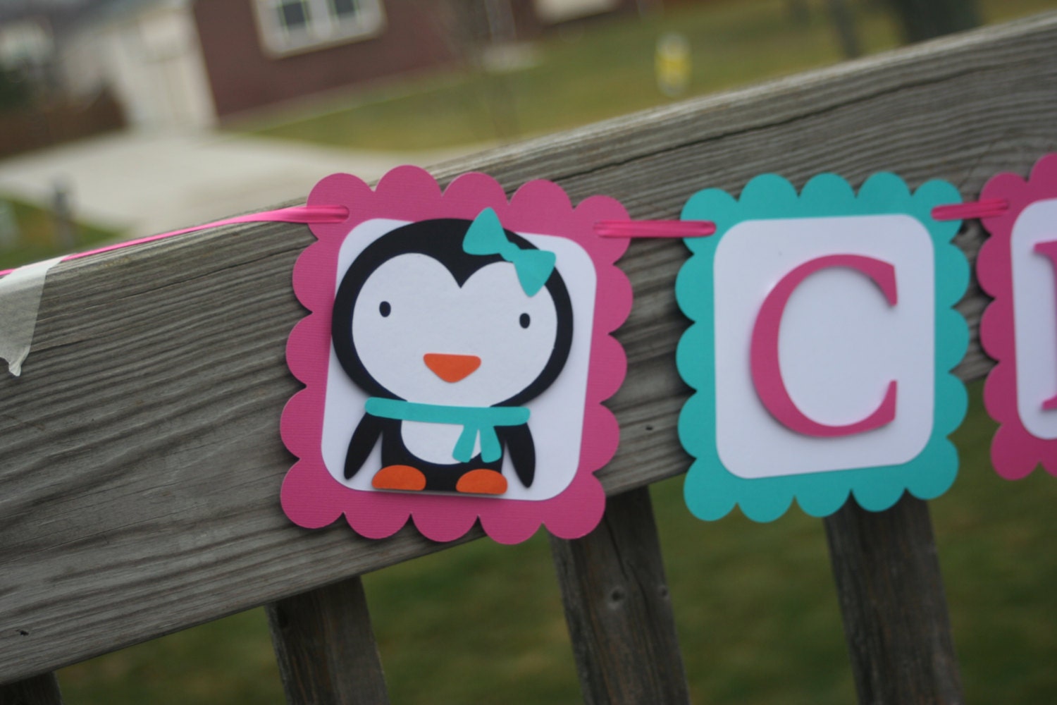 Penguin Banner Penguin Name Banner Winter Wonderland Banner | Etsy