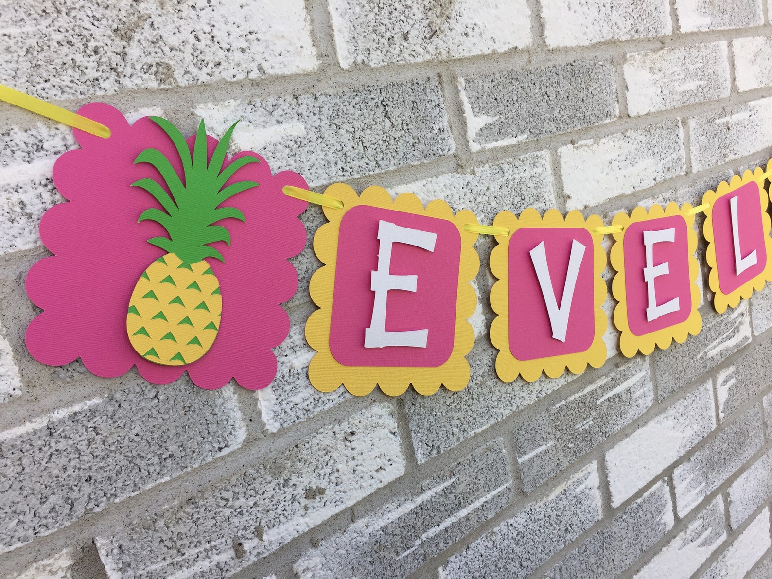 Pineapple Name Banner Luau Banner Luau Name Banner Luau - Etsy