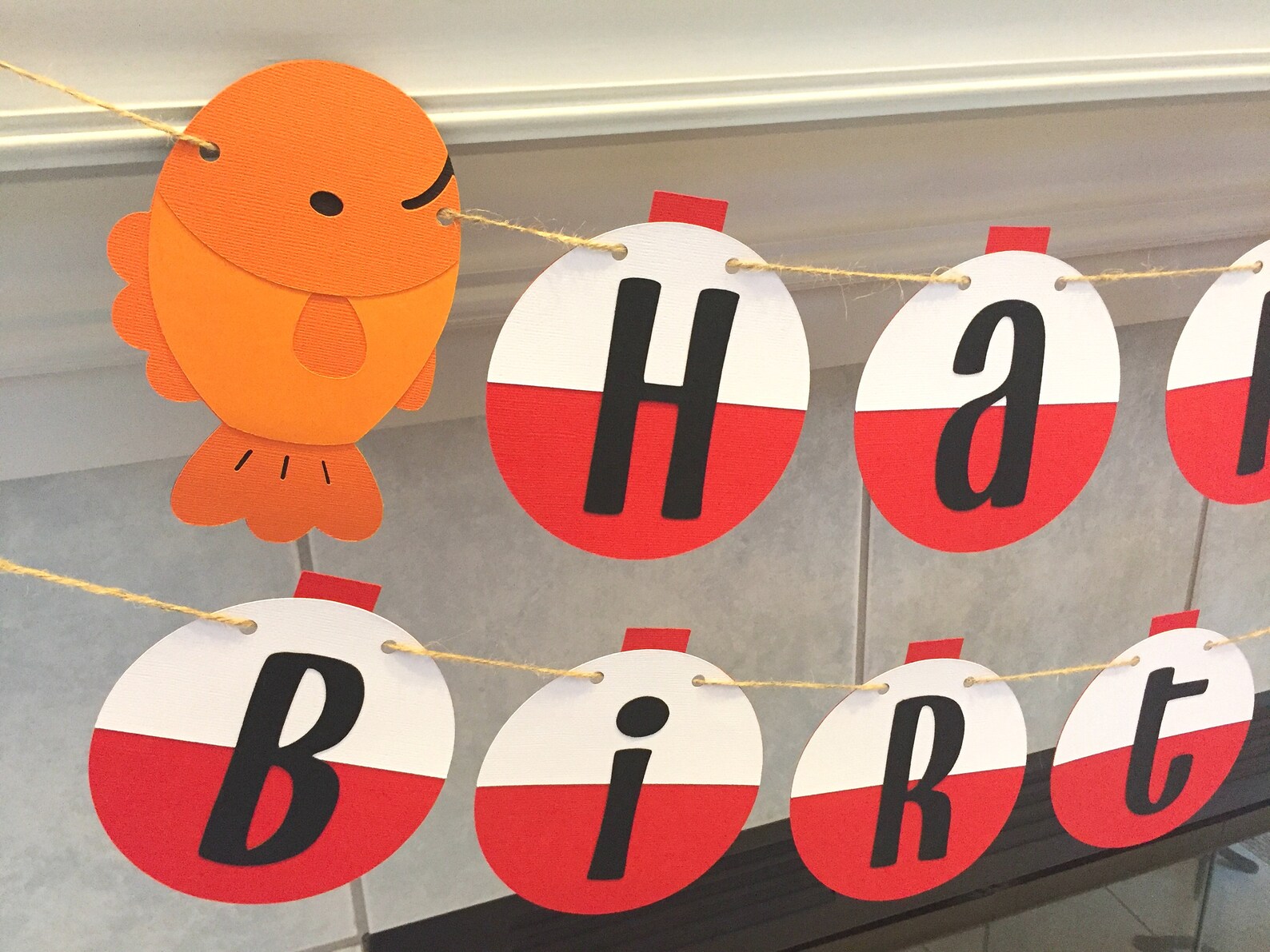 Fishing Birthday Banner Fishing Banner the Big ONE - Etsy