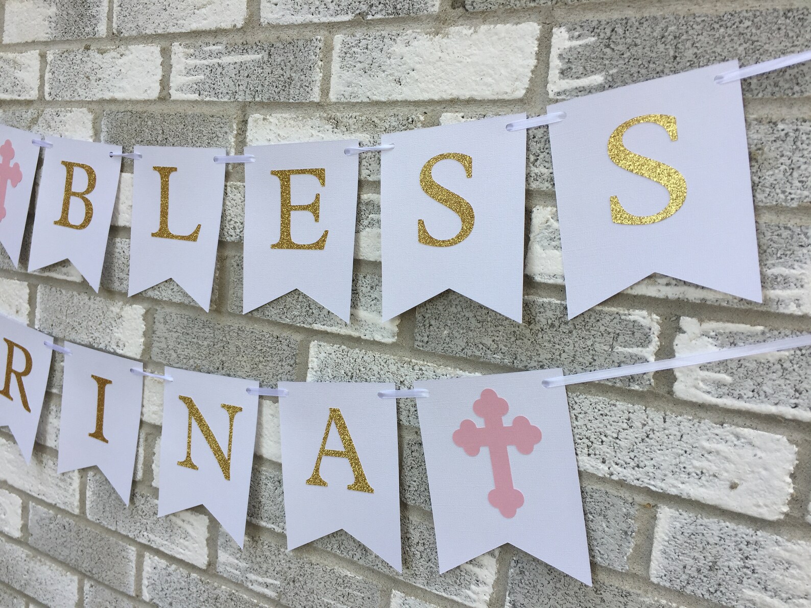BAPTISM Banner First Communion Banner God Bless Banner | Etsy
