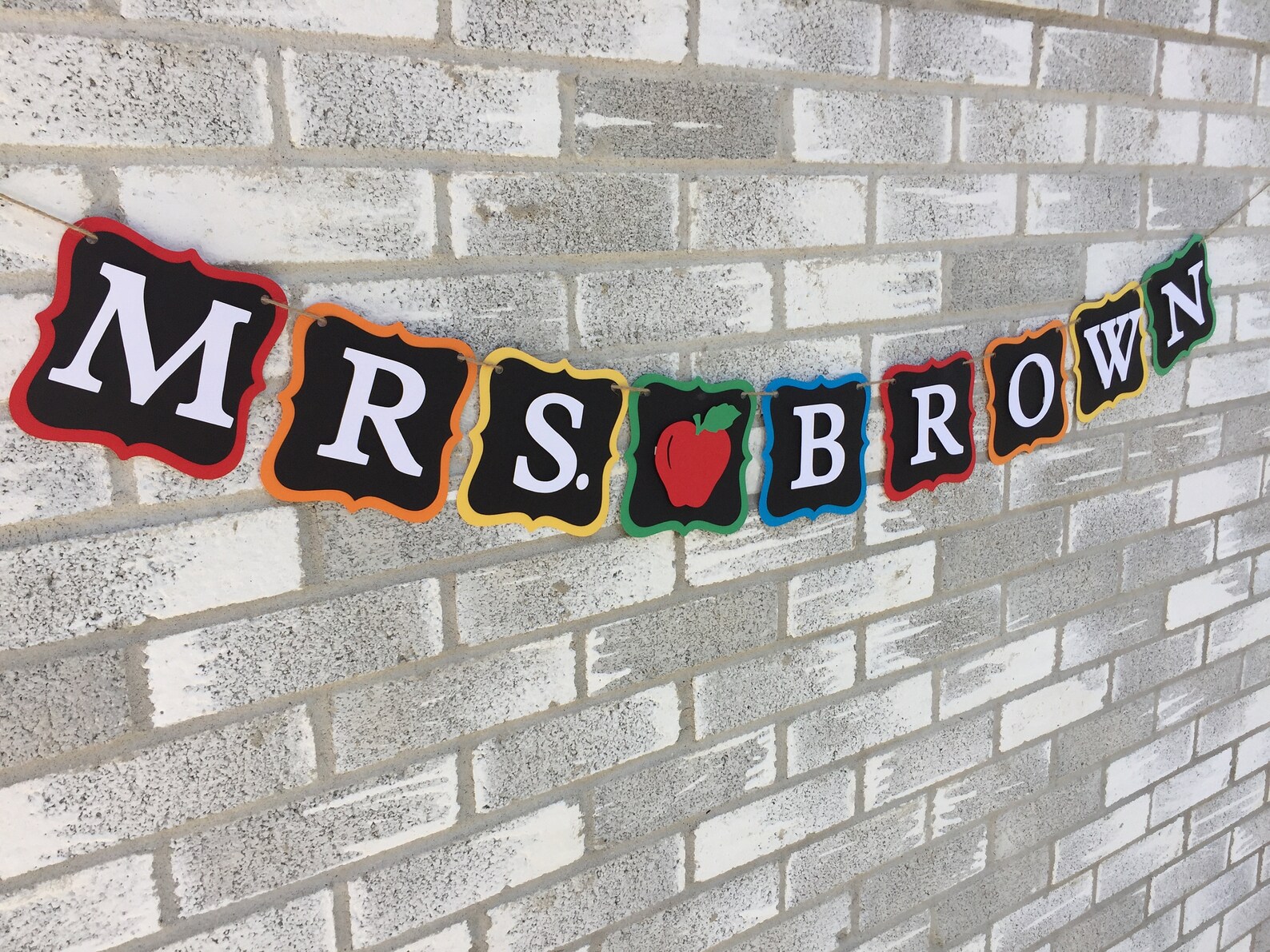 Teacher Name Banner Back to School Banner Classroom Banner | Etsy