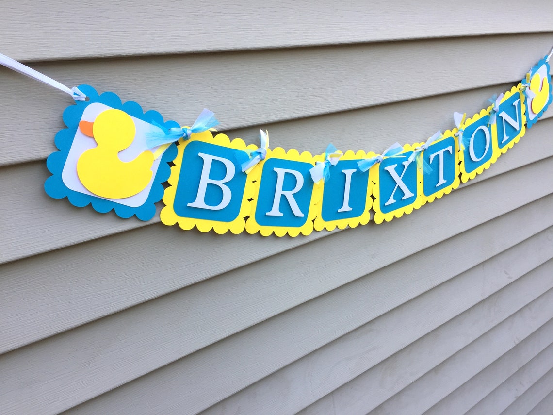Rubber Ducky Name Banner Rubber Duck Name Banner Rubber Duck - Etsy