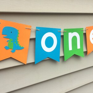 Dinosaur ONE Banner, Dinosaur First Birthday Banner, Dino Banner, Dino ...