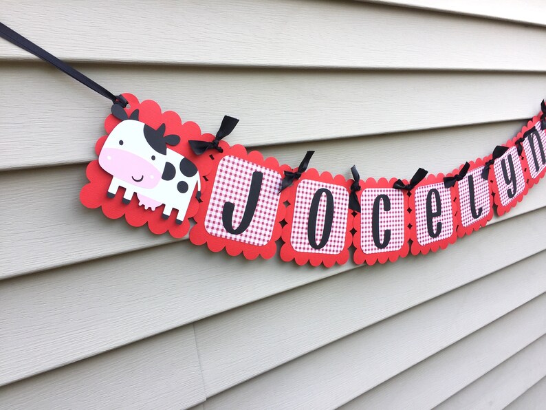 Farm Animal Name Banner Barnyard Animals - Etsy
