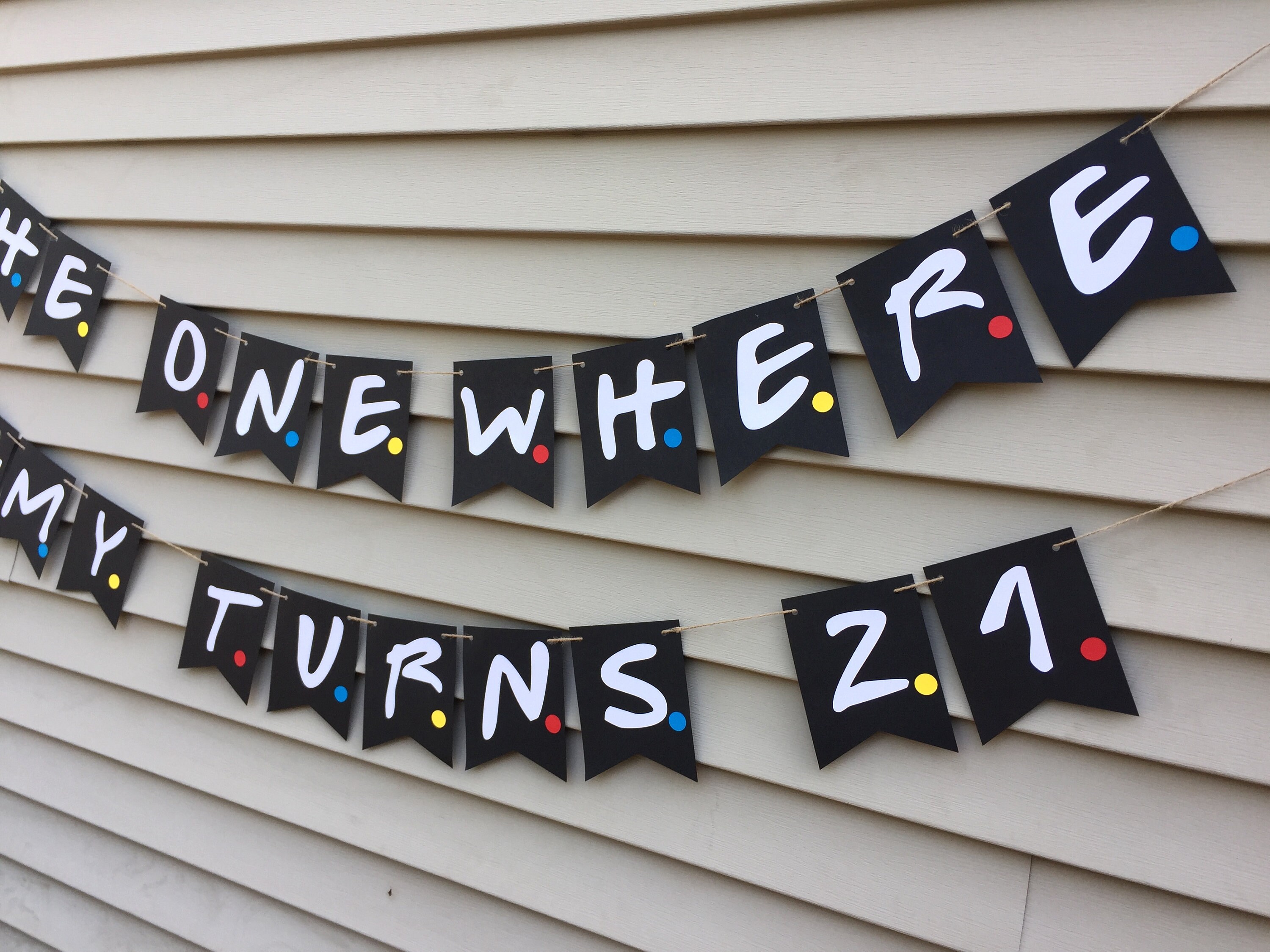 Friends Theme Banner Friends TV Show Party Banner Friends | Etsy