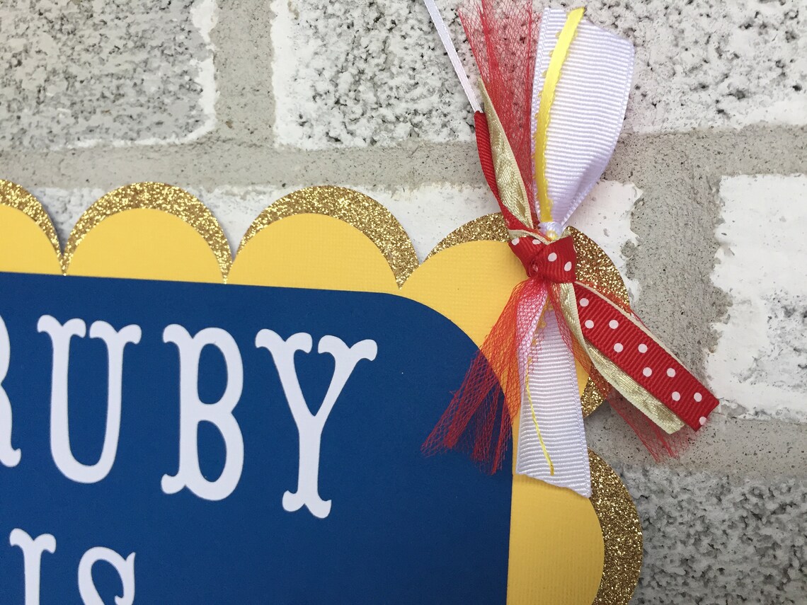 Belle Door Sign Beauty and the Beast Sign Belle Birthday | Etsy