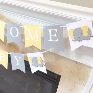 Welcome Baby Banner Elephant Banner Baby Shower Banner - Etsy