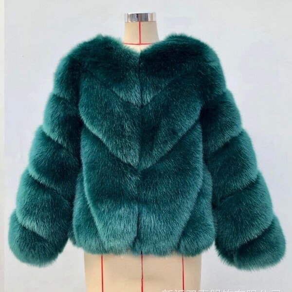 Faux Fur Coat - Etsy