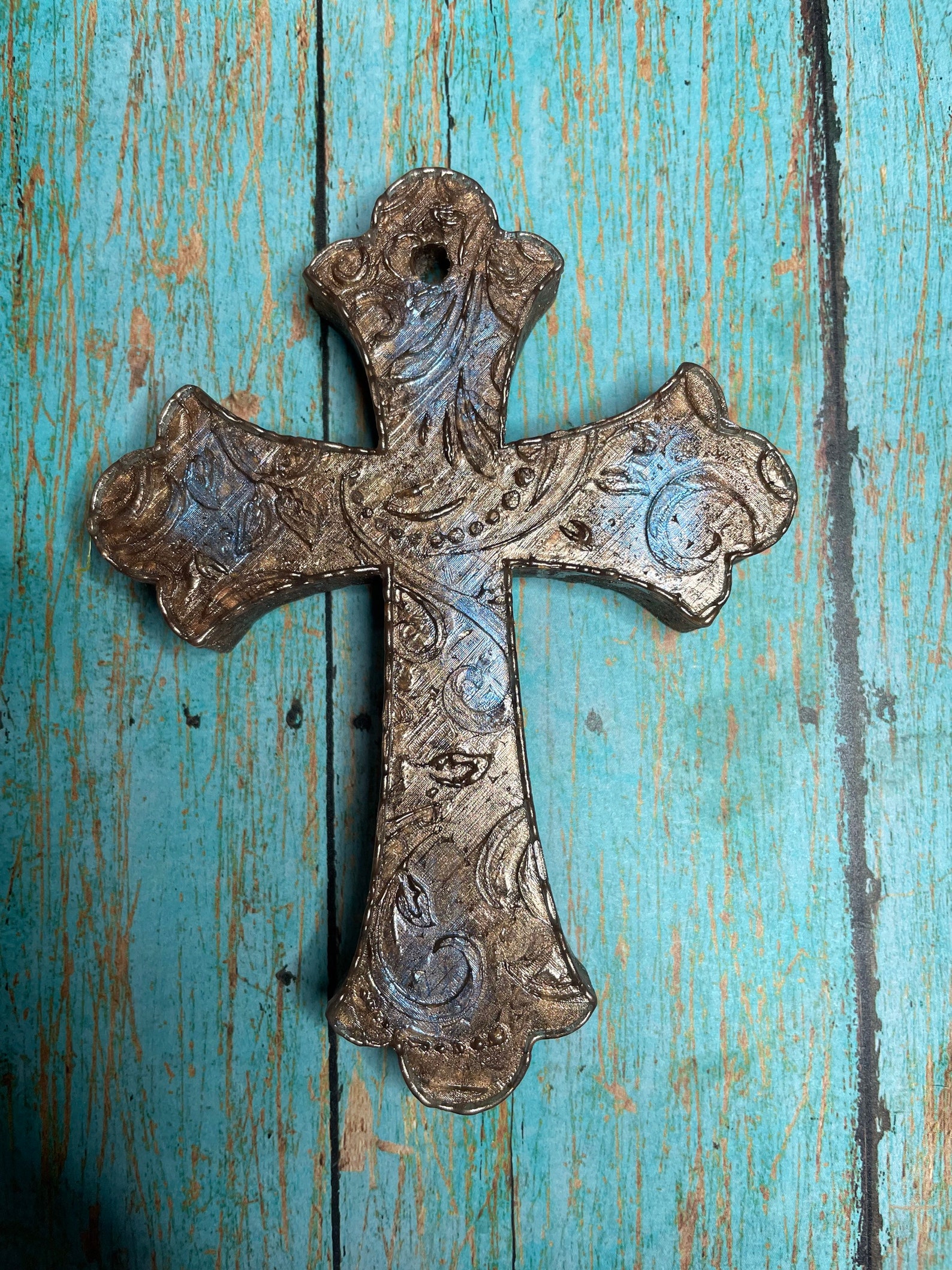 Leather Tooled Cross Freshie Mold - Etsy