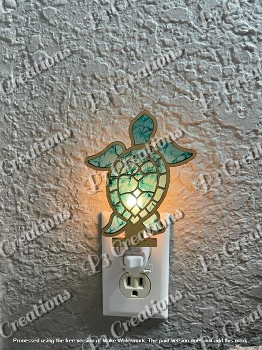 Sea Turtle Nightlight-laser Cut Nightlight (digital File Only) - Etsy