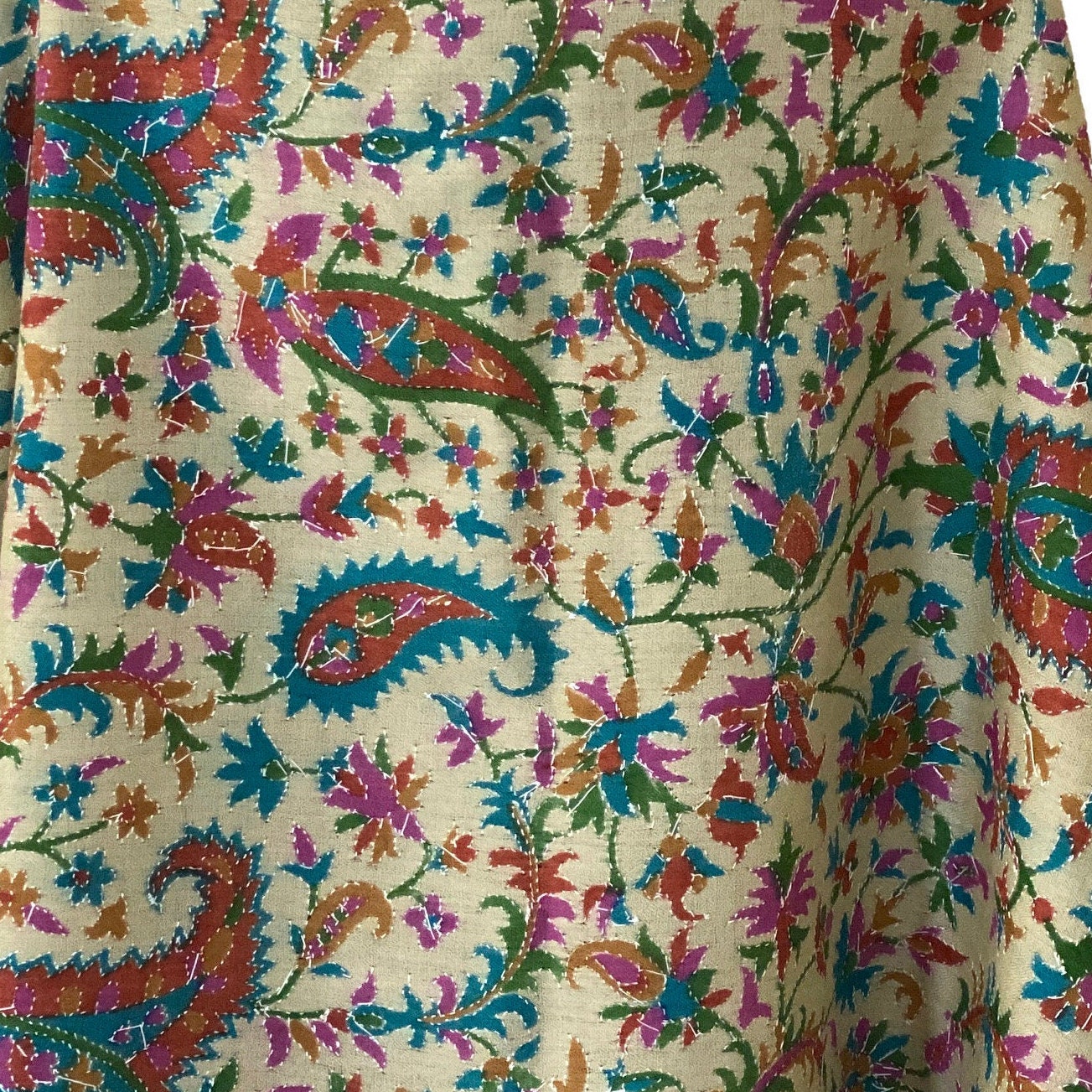 Cashmere Pashmina Weave Paisley Floral Kani Embroidery Wrap for Her ...