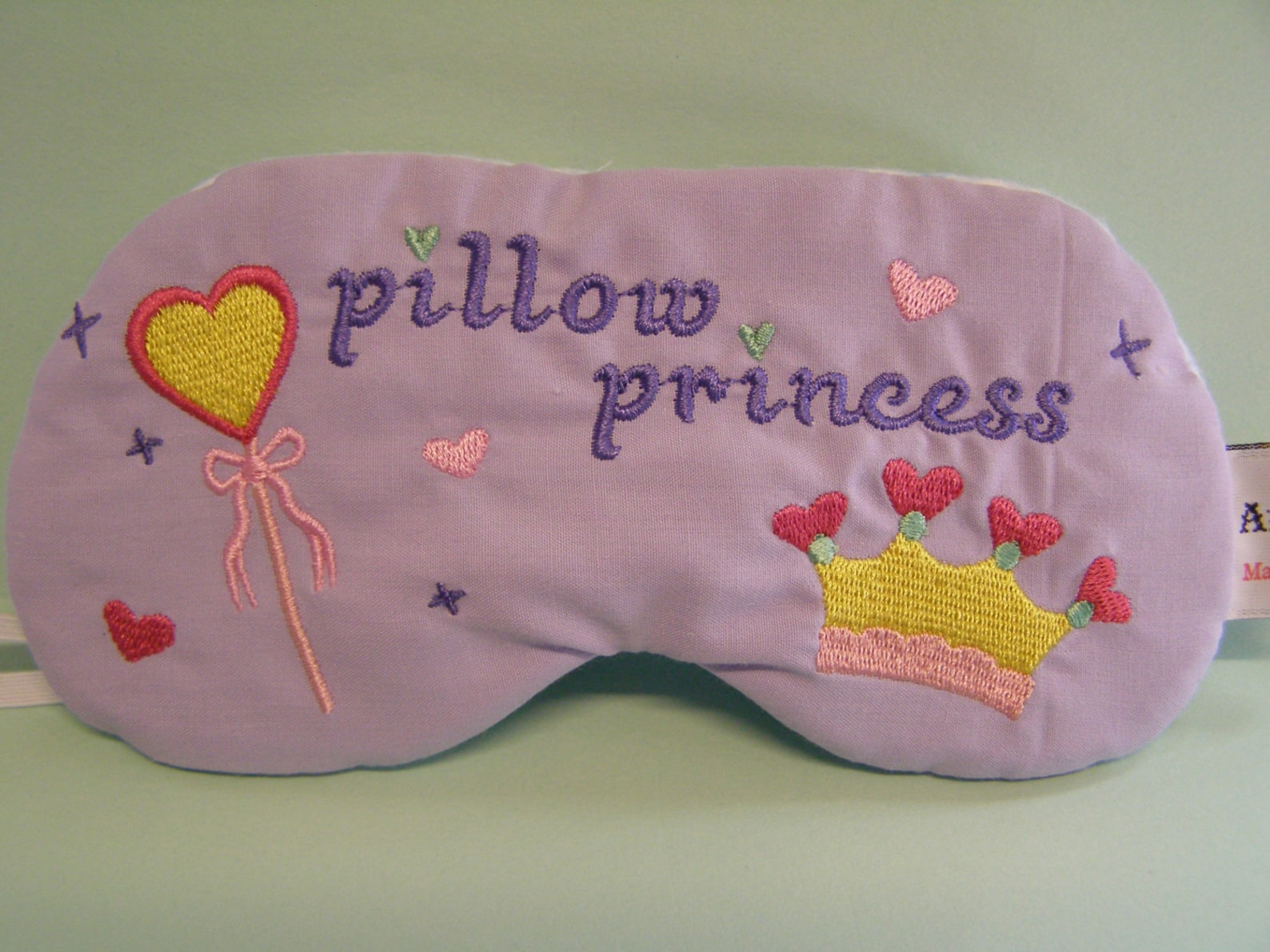 Pillow Princess Embroidered Eye Mask, Embroidered Sleep Mask, Princess ...
