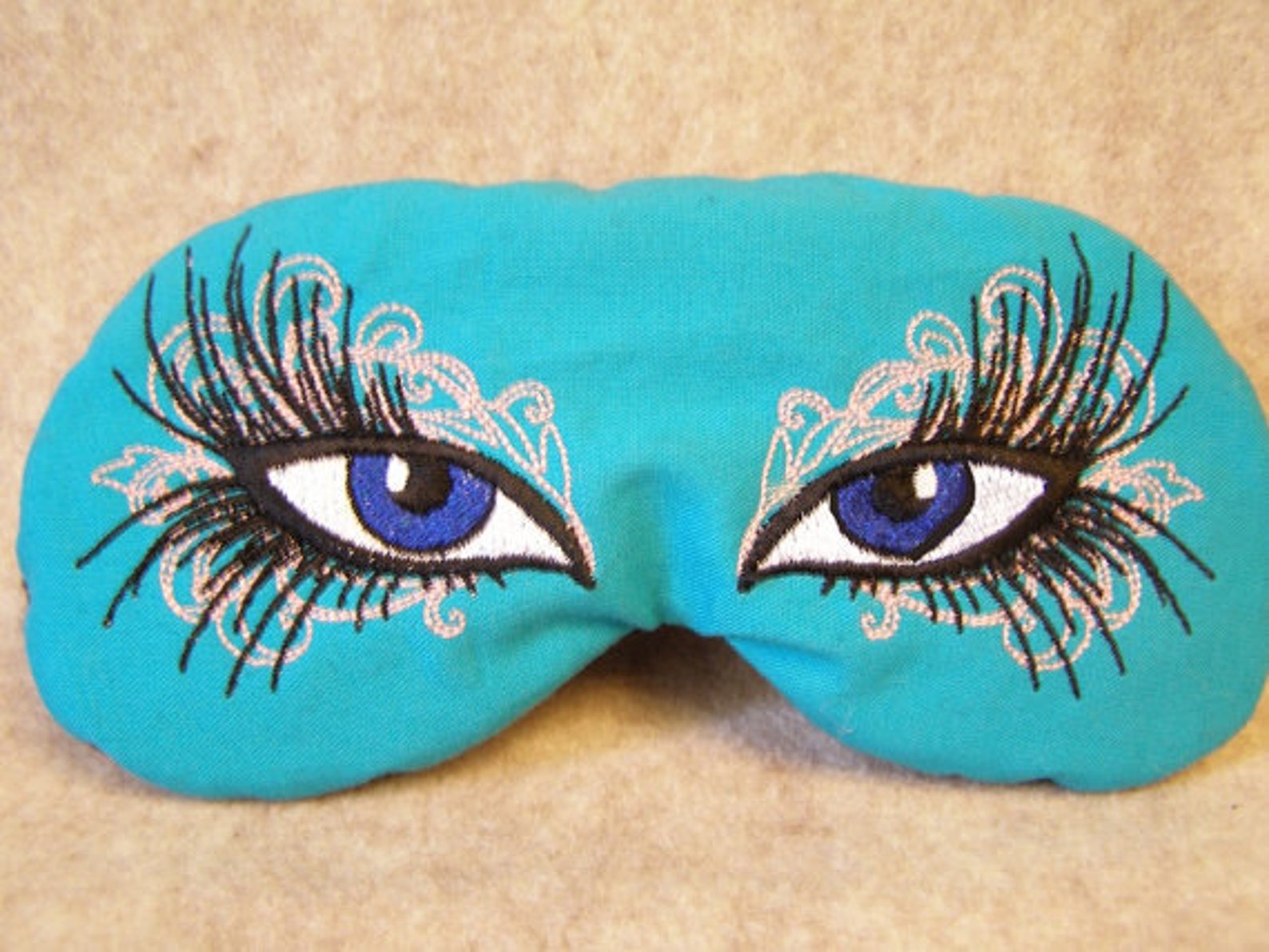 Embroidered Eye Mask Sleep Sleeping Cute Sleep Mask Eye - Etsy