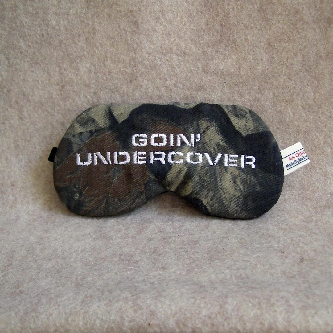 Goin Undercover Embroidered Eye Mask, Goin Undercover Embroidered Sleep ...