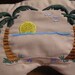 Tropical Beach Embroidered Eye Mask, Tropical Beach Embroidered Sleep ...